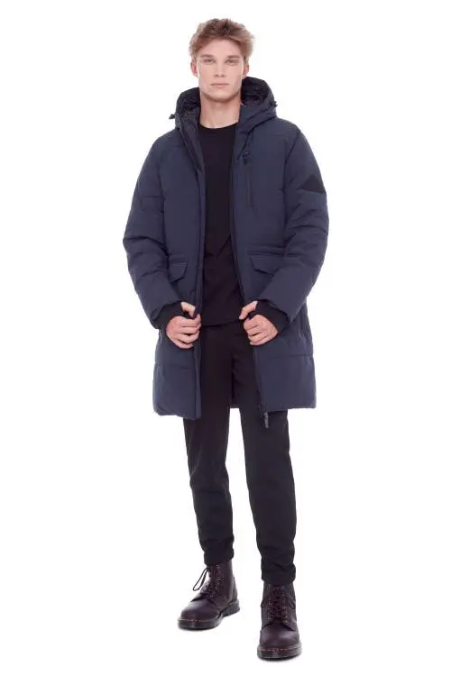 ALPINE NORTH Jasper Vegan Down Winter Puffer Coat - Navy