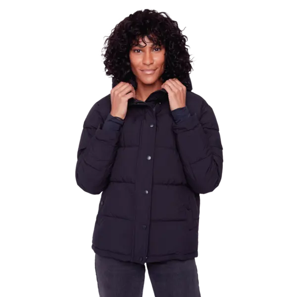 ALPINE NORTH Quilted Puffer Jacket - Black