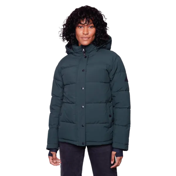 ALPINE NORTH Quilted Puffer Jacket - Deep Green