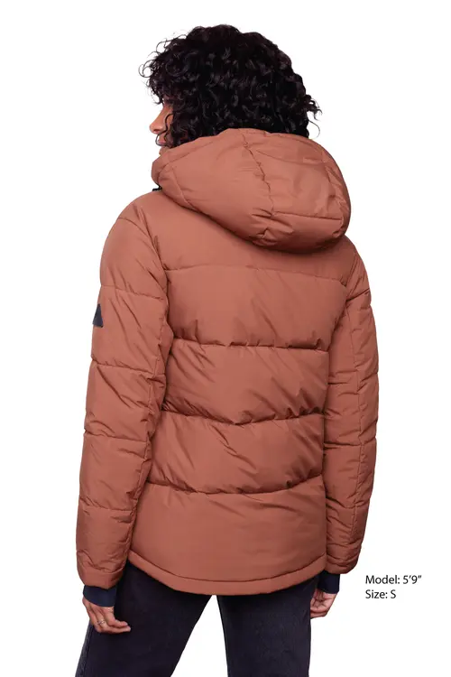 ALPINE NORTH Quilted Puffer Jacket - Maple