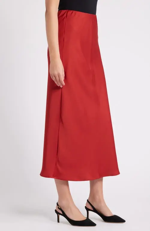 TAHARI ASL Bias Satin Maxi Skirt