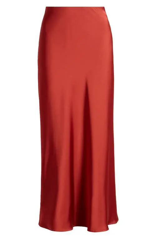 TAHARI ASL Bias Satin Maxi Skirt