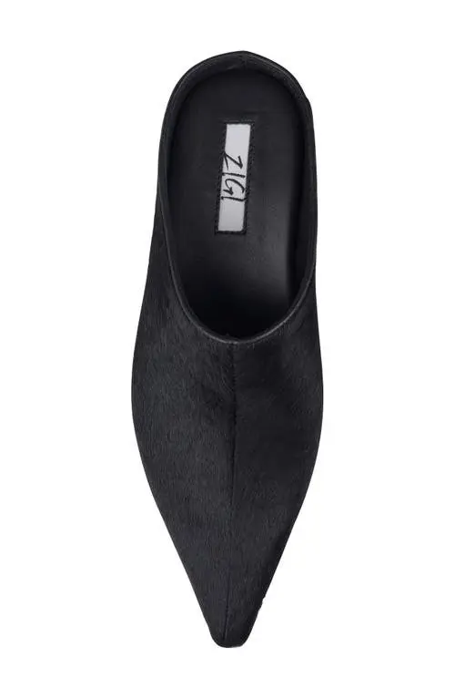 ZIGI Faustina Pointed Toe Platform Mule - Blklt