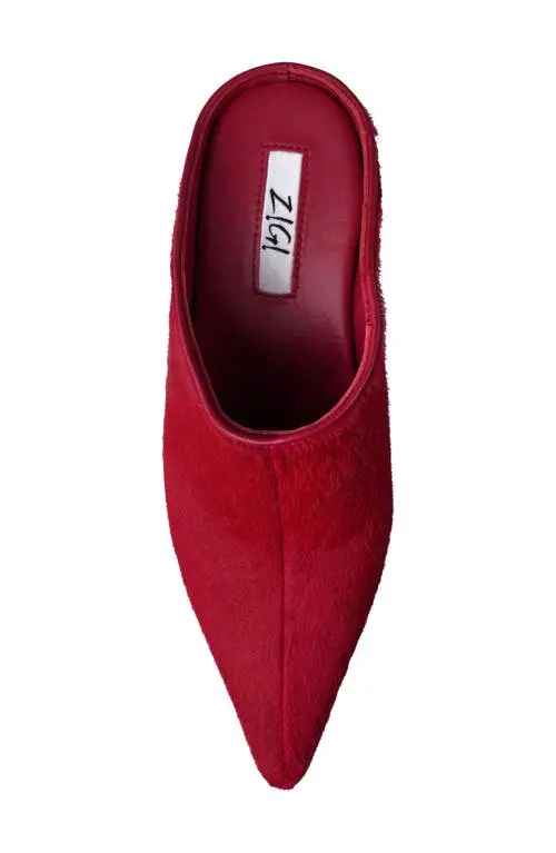 ZIGI Faustina Pointed Toe Platform Mule - Redlt