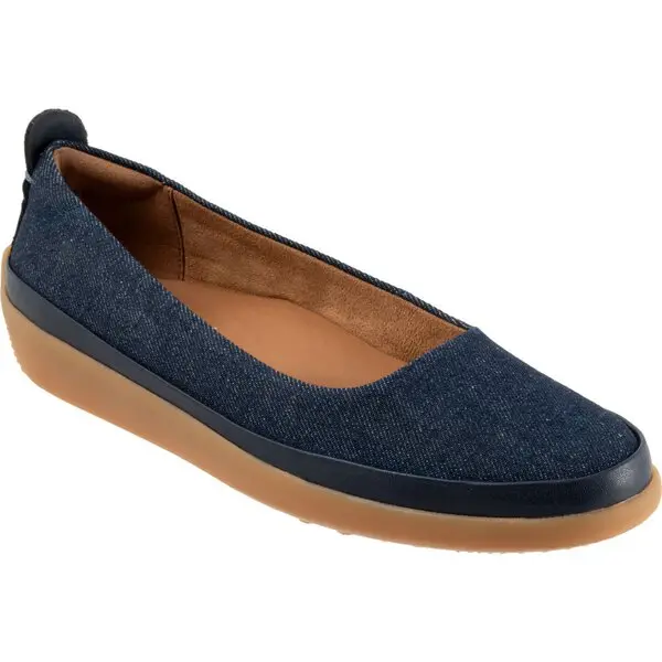 Softwalk Disa Flat - Blue Denim
