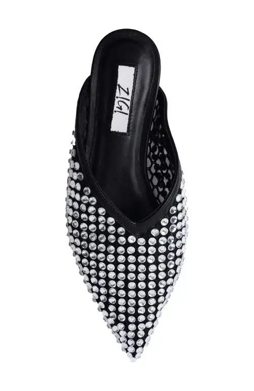 ZIGI Lilla Crystal-embellished Mule