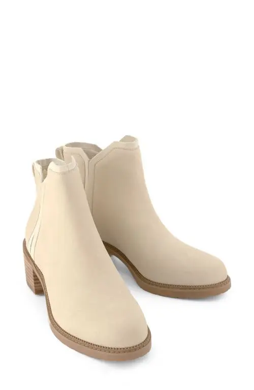 Toms Hailey Water Resistant Leather Bootie - Natural