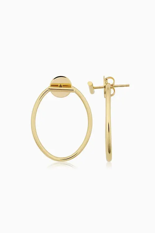 ORADINA 14k Roundabout Ear Jackets