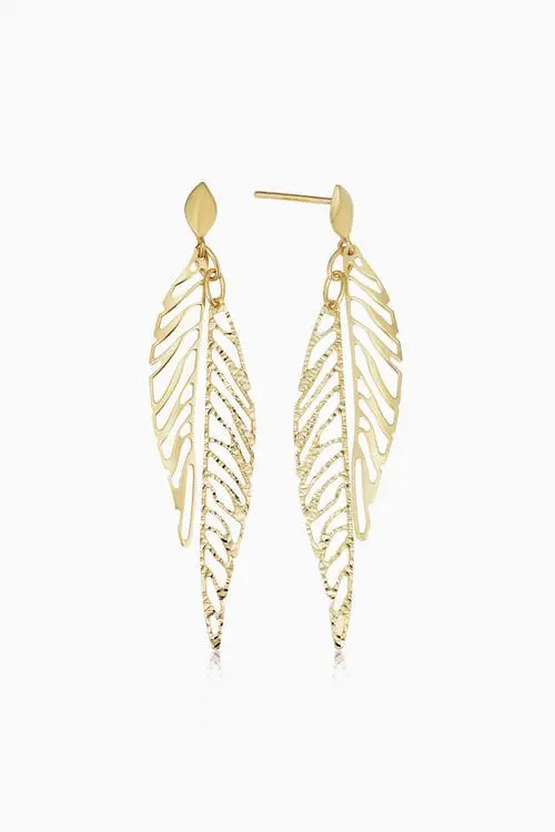 ORADINA 14k Dante Drop Earrings