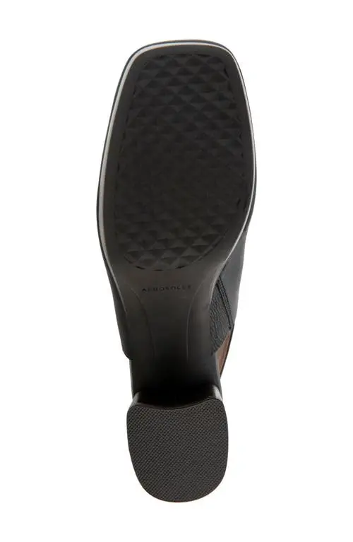 Aerosoles Sumari Leather Clogs - Black Leather