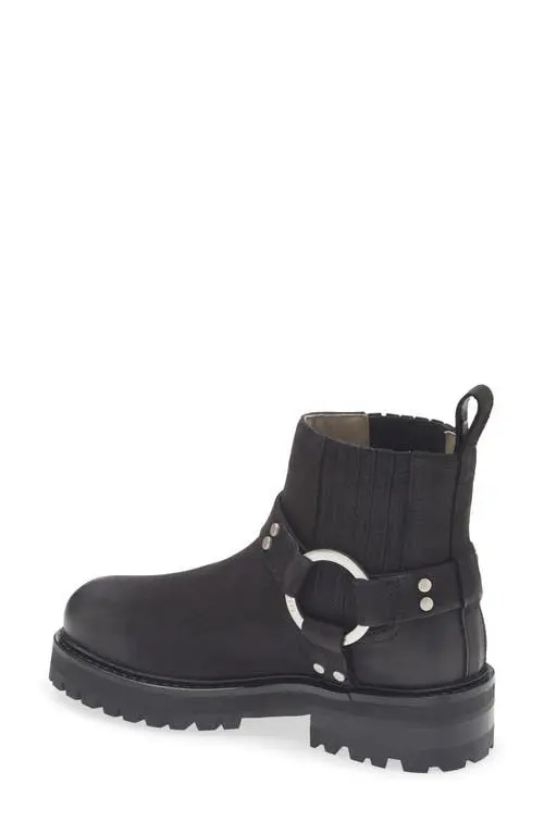 ALLSAINTS Maddie Lug Sole Biker Boots - Washed Black