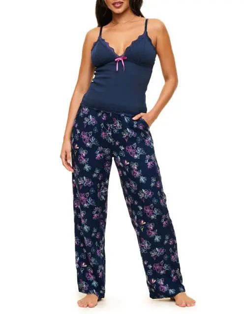 ADORE ME Bryony Pajama Cami & Pants Set - Ditsy Blue