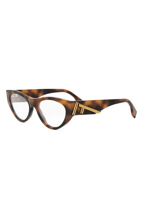 Fendi First Cat Eye Optical Glasses - Blonde Havana