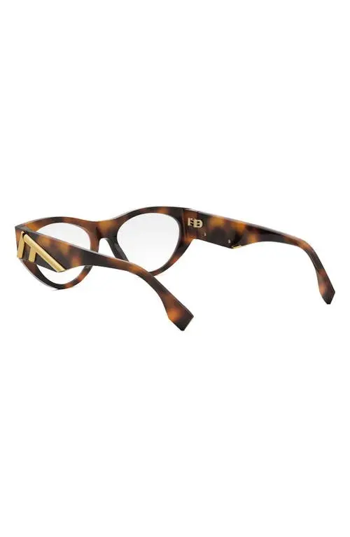 Fendi First Cat Eye Optical Glasses - Blonde Havana