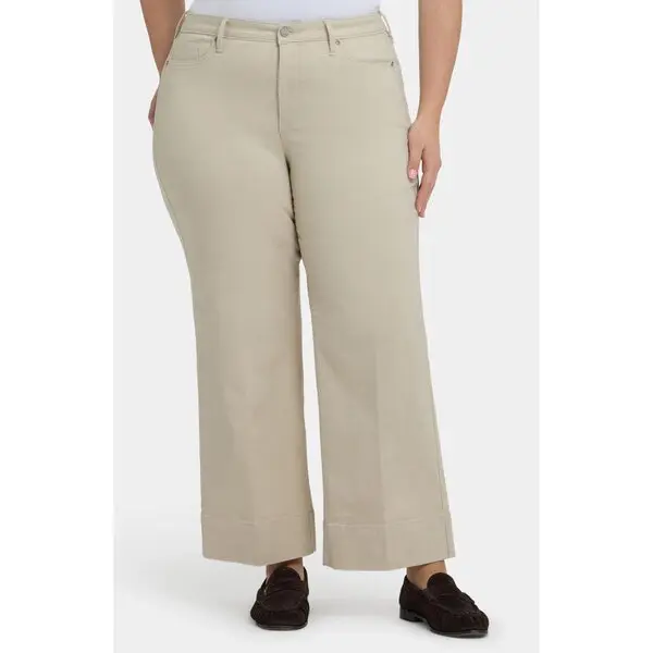 NYDJ Teresa Ankle Wide Leg Jeans - Feather
