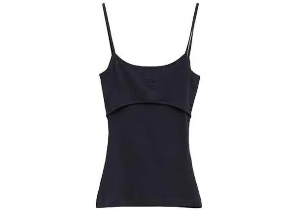 Loewe Anagram Strappy Cotton Top - Ocean Blue