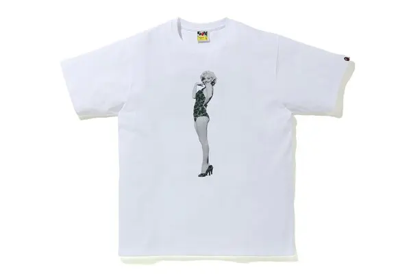 A BATHING APE X Marilyn Monroe Tee Shirt - White