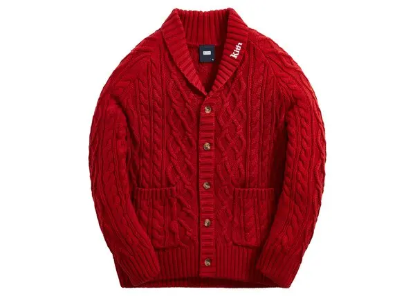 Kith Shawl Collar Cable Knit Cardigan