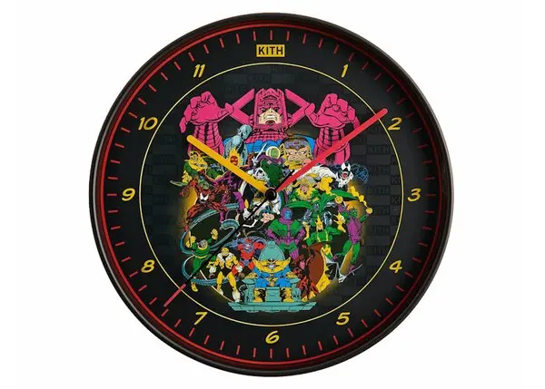 Kith X Marvel Super Villains Team Up Clock - Multicolor