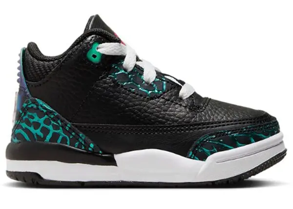 JORDAN 3 Retro Se Moto Sneakers - Black/siren Red/hyper Jade