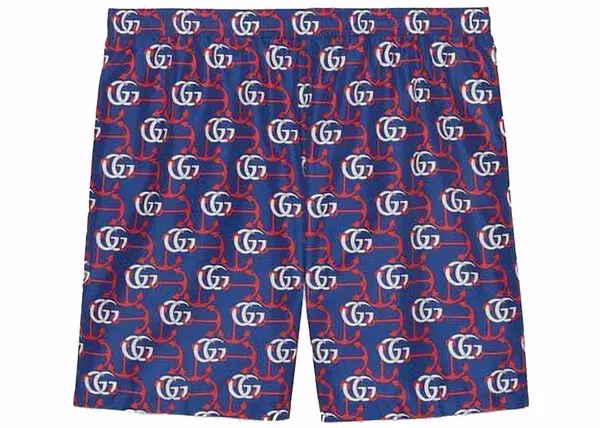 Gucci Gg Anchor Print Swim Shorts