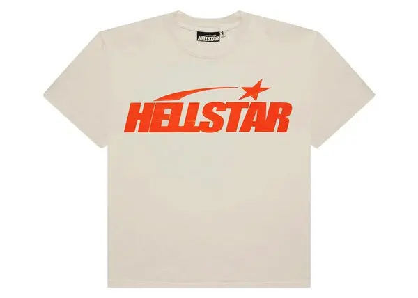 HELLSTAR Classic T-shirt - White/orange