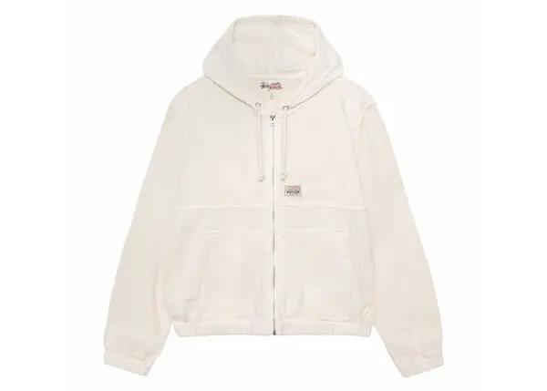 StÜssy Cotton Mesh Work Jacket - Bone