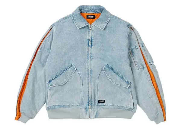PALACE Bomber Jacket - Stone Wash