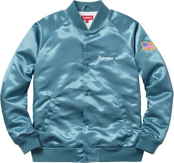 Supreme Satin Club Jacket - Light Blue