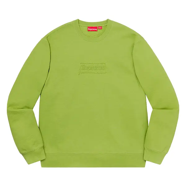 Supreme Cutout Logo Crewneck - Green