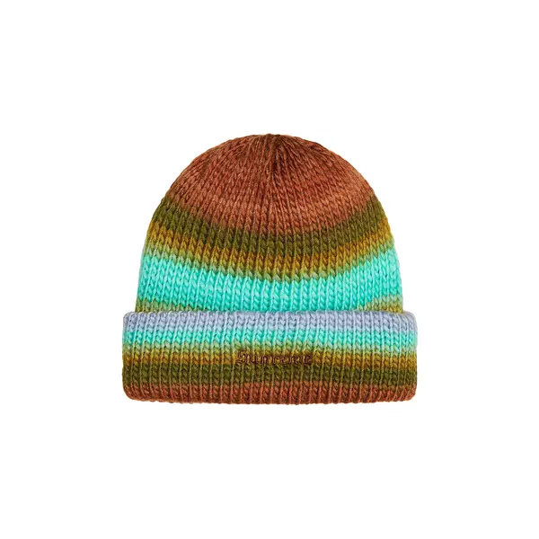 Supreme Ombre Stripe Beanie - Green