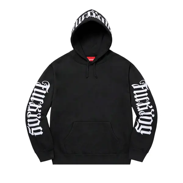 Supreme Ambigram Hooded Sweatshirt - Black