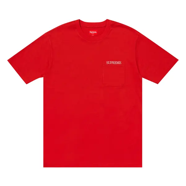 Supreme Short-sleeve Pocket Tee - Red