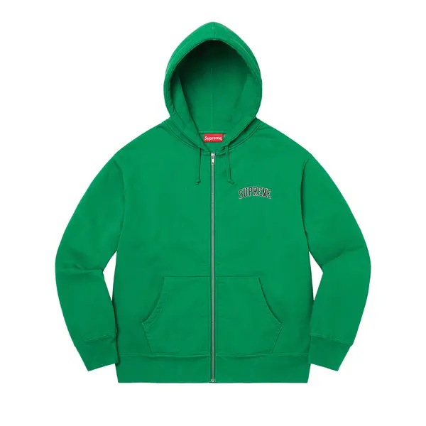 Supreme Zip Up Hooded Sweatshirt - Green