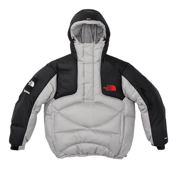 Supreme X The North Face 800-fill Half Zip Hooded Pullover - Grey