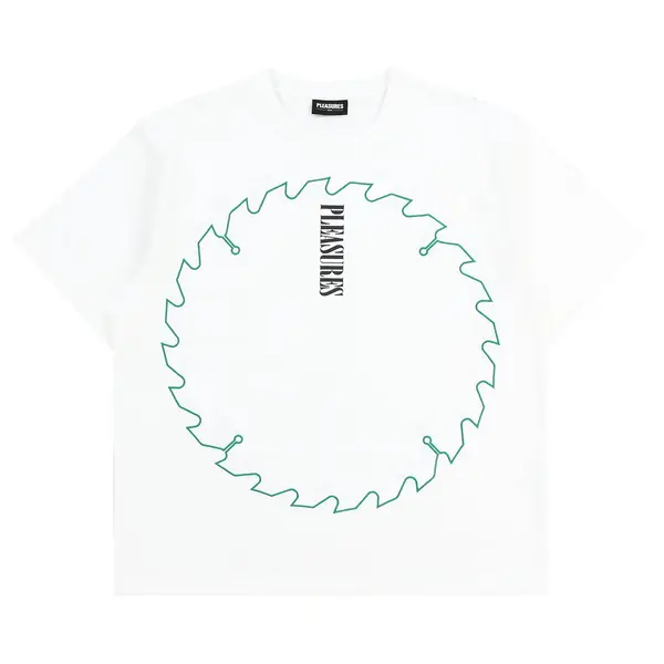 PLEASURES Saw Heavyweight T-shirt - White