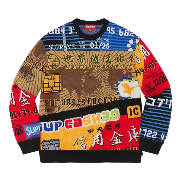 Supreme Credit Cards Jacquard-knitted Pullover