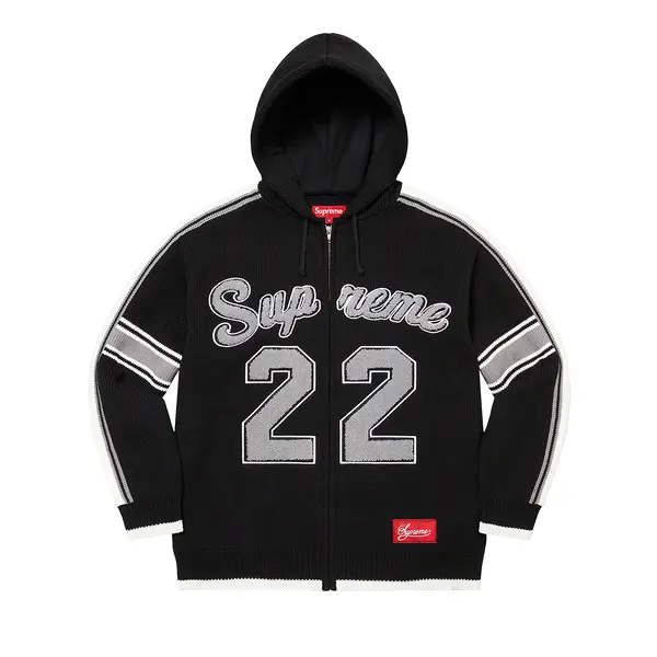 Supreme Sport Zip Up Hooded Sweater - Black