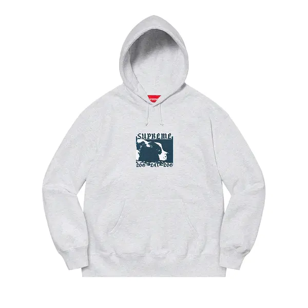 Supreme Dog Eat Dog Hooded Sweatshirt - Grey