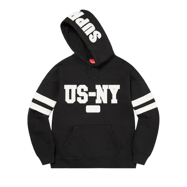 Supreme Us-ny Hooded Sweatshirt - Black