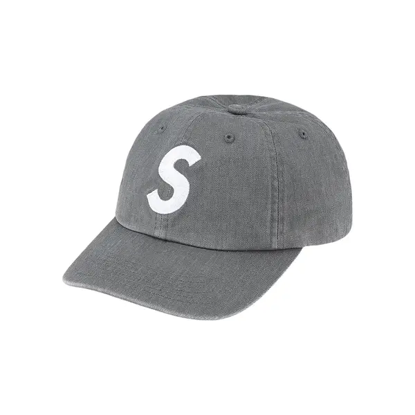 Supreme Pigment Print S Logo 6-panel Cap - Grey