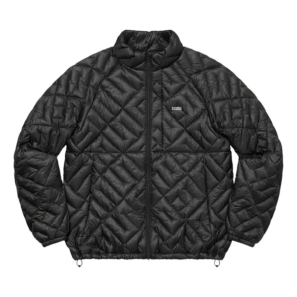 Supreme Spellout Quilted Lightweight Down Jacket - Black