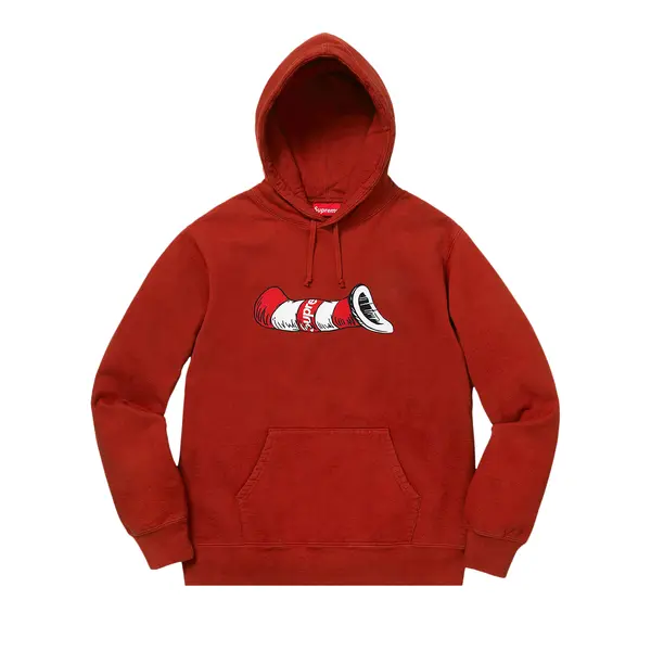Supreme Cat In The Hat Hooded Sweatshirt - Orange