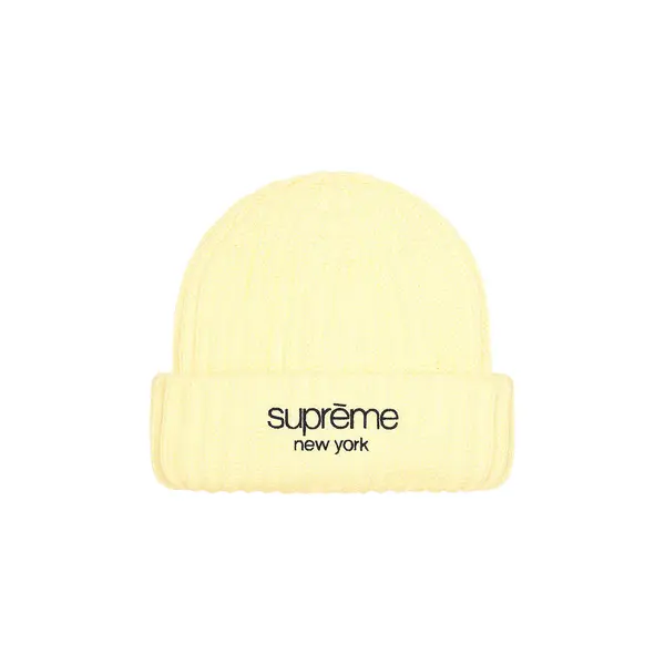 Supreme Ribbed Beanie - Cream
