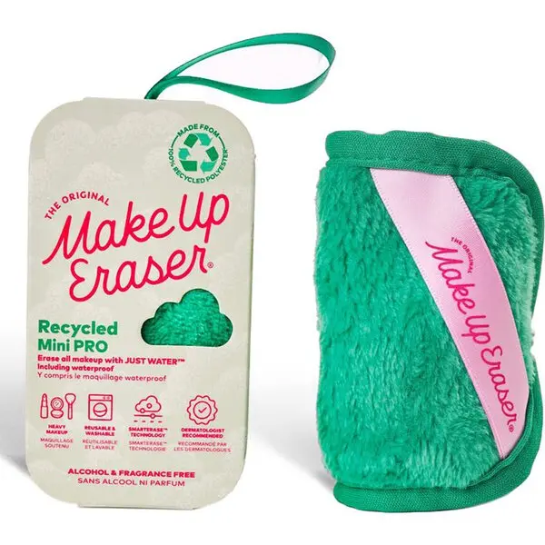 THE ORIGINAL MAKEUP ERASER Recycled Minipro Cloth & Reusable Laundry Bag - Recycled Green