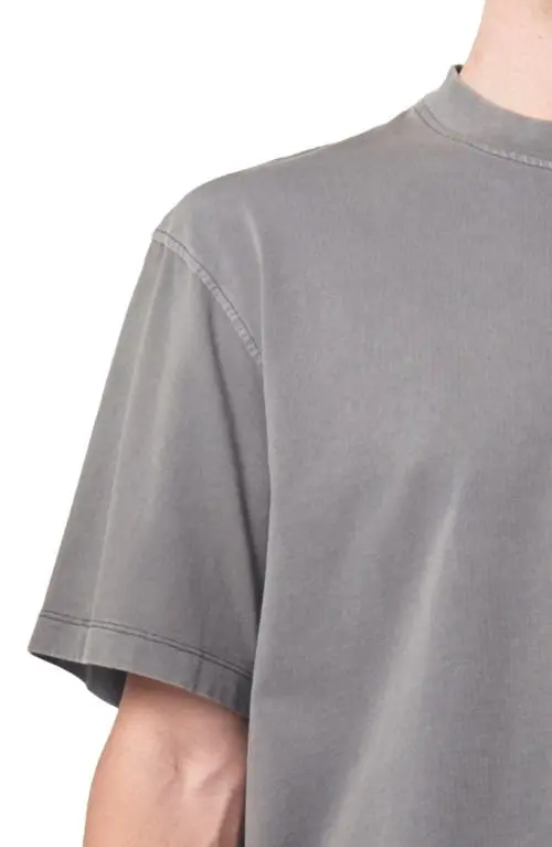 AGOLDE Asha Oversize Mock Neck T-shirt - Flint