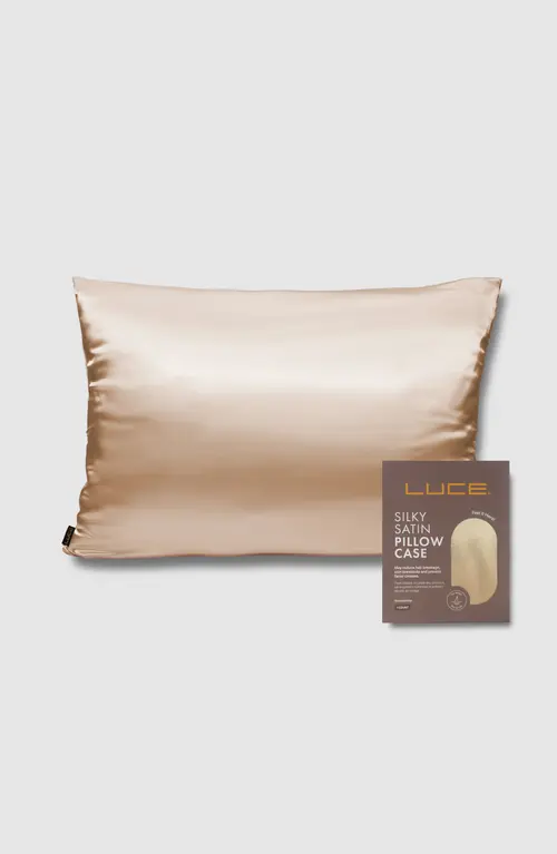 LUCE Premium Satin Pillowcase For Silky Smooth Hair & Skin - Champagne