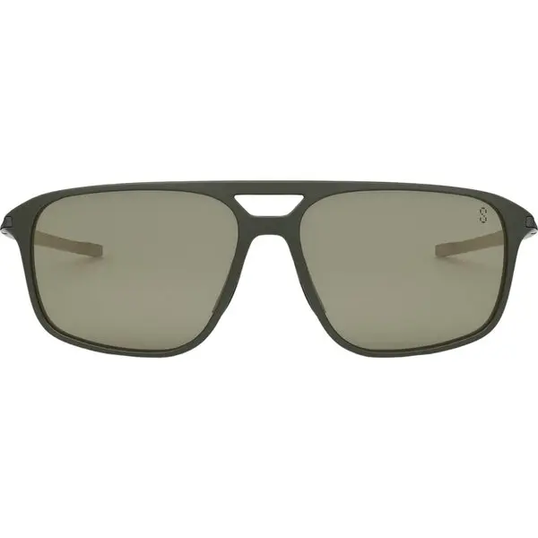 Tag Heuer Vingt Sept 59mm Sunglasses - Matte Dark Green/green Polar