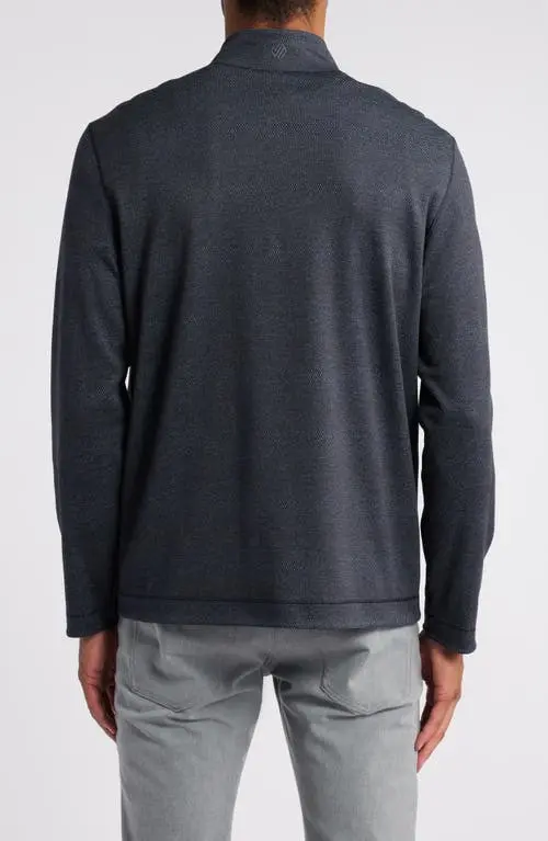 Johnston & Murphy Xc4® Reversible Performance Quarter Zip - Navy