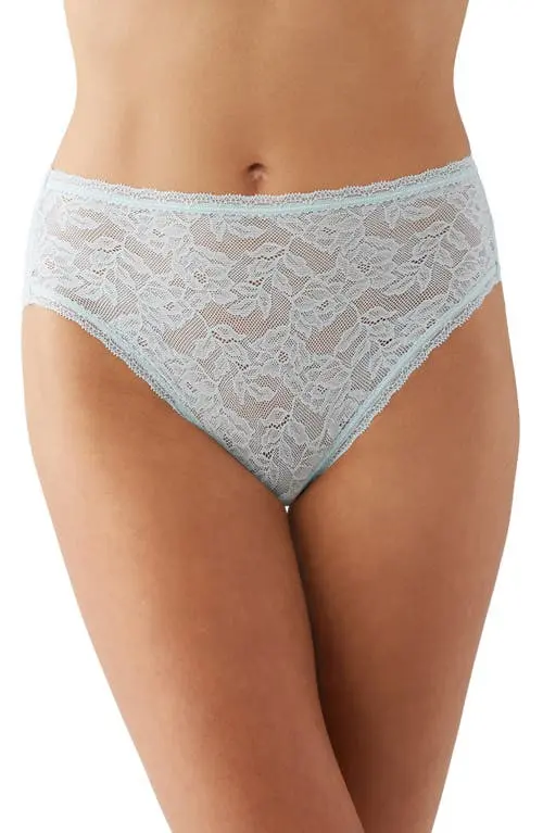Wacoal High Profile Lace High Cut Briefs - Pastel Blue